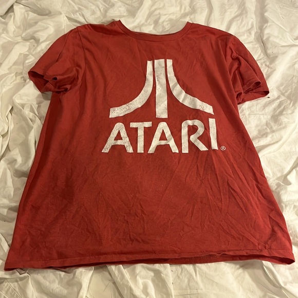 difuzed | Tops | Red Atari Shirt Worn And Loved No Holes Tears Or ...